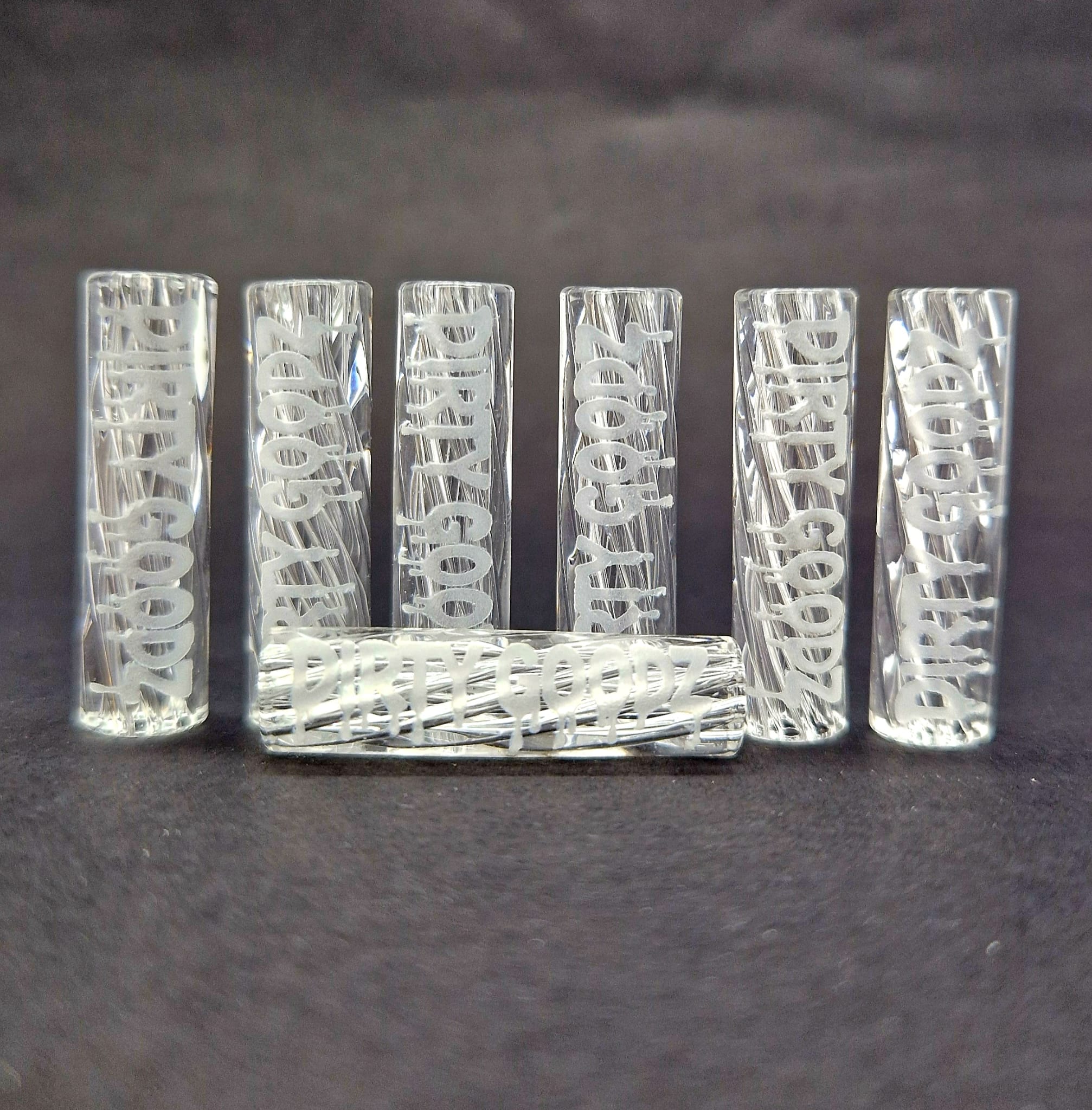 Custom Engraved Clear Glass Tips 8mm 10mm 12mm – Custom Vault