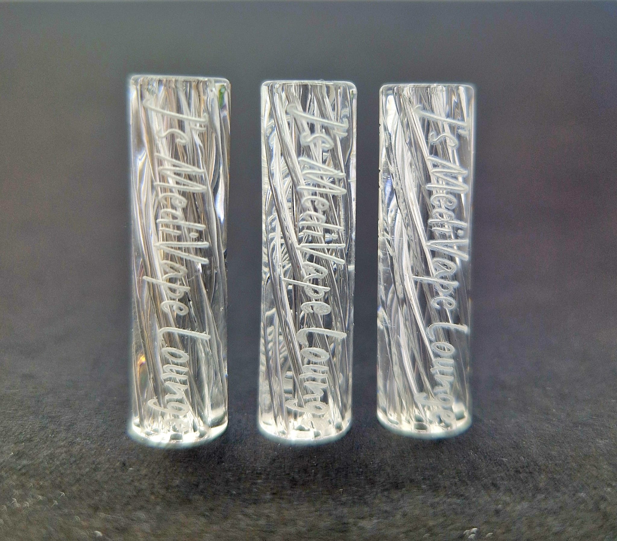 Custom Engraved Clear Glass Tips 8mm 10mm 12mm – Custom Vault